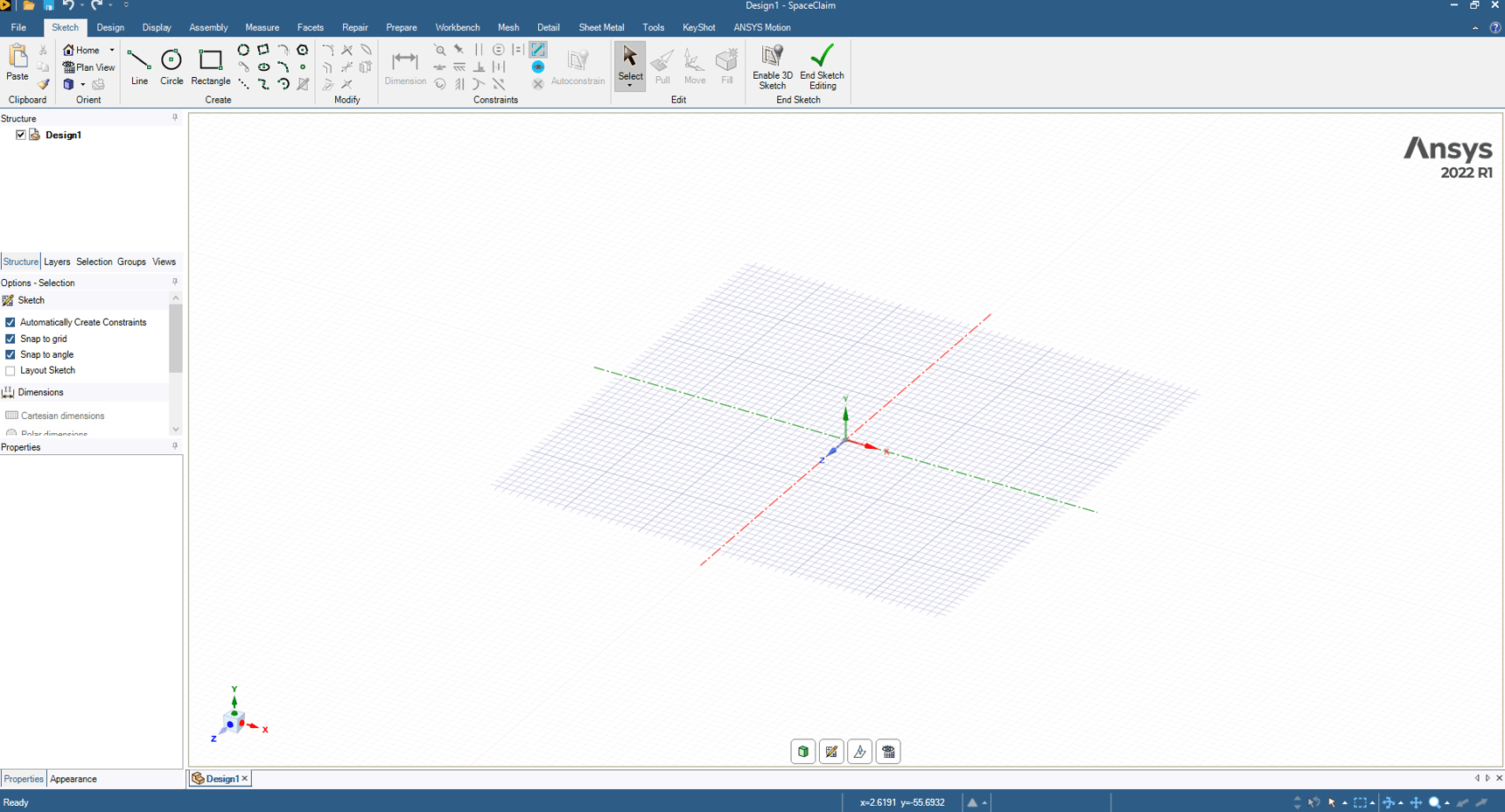 [ SpaceClaim ] Axes Option