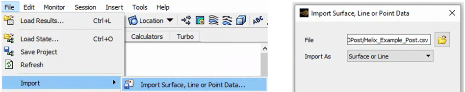 How to import lines from SpaceClaim to CFD-Post