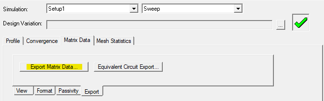 How to export a Touchstone (*.sNp) file from HFSS