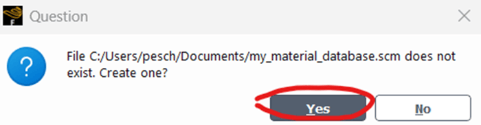 How to write and read a User-Defined Material Database with Fluent