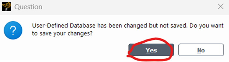 How to write and read a User-Defined Material Database with Fluent