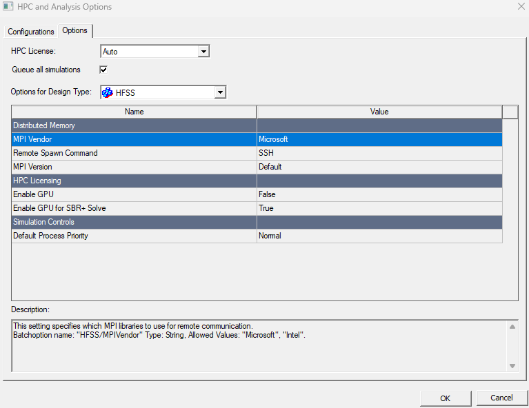 Installing Microsoft MPI for Use in Ansys Electronics Desktop