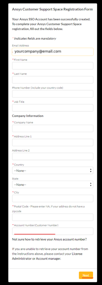 How To Create An Ansys Customer Portal Account