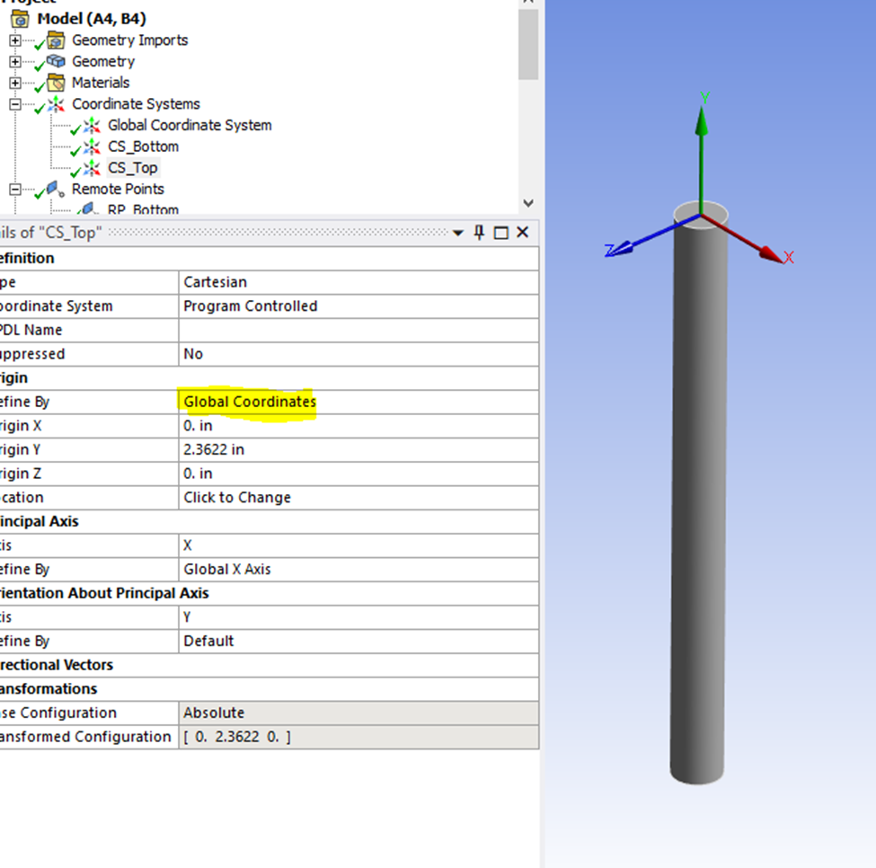 How to retrieve relative rotation between faces in ANSYS Mechanical