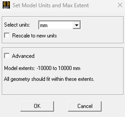 How to change model units in Ansys Electronics Desktop (AEDT)?