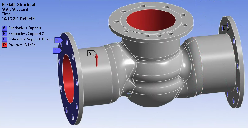How do I modify the scale legend in Ansys Mechanical?