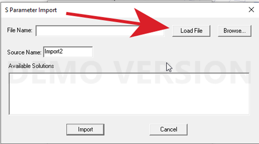 How to import and plot sNp file to AEDT (HFSS)