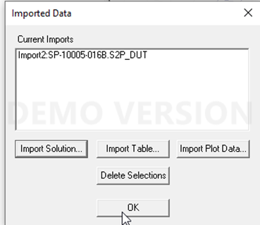 How to import and plot sNp file to AEDT (HFSS)