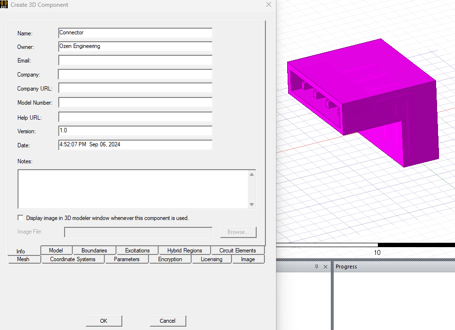 How to create a 3D Component from an existing model in HFSS?