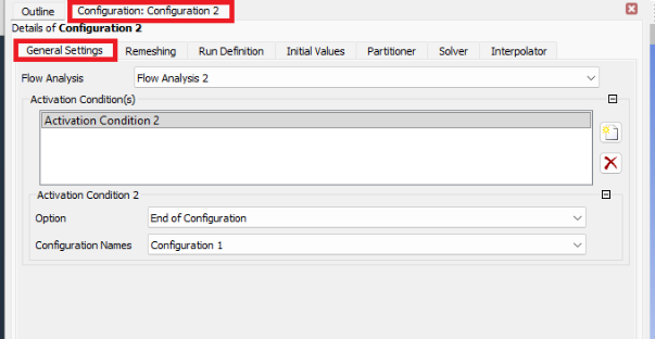 How can I run a CFX model sequentially using two different solver setups?