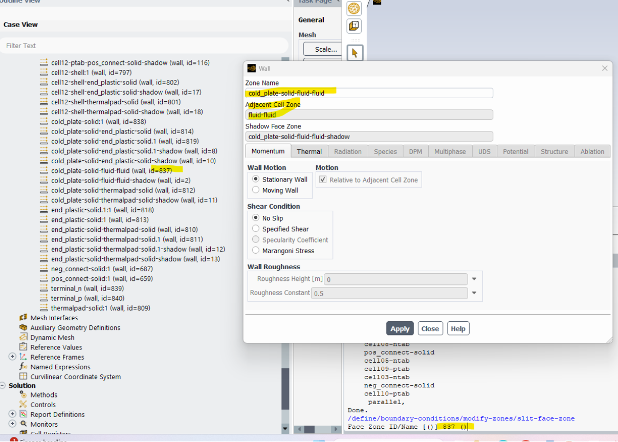 How to define an inlet boundary condition at a fluid-solid interface ...
